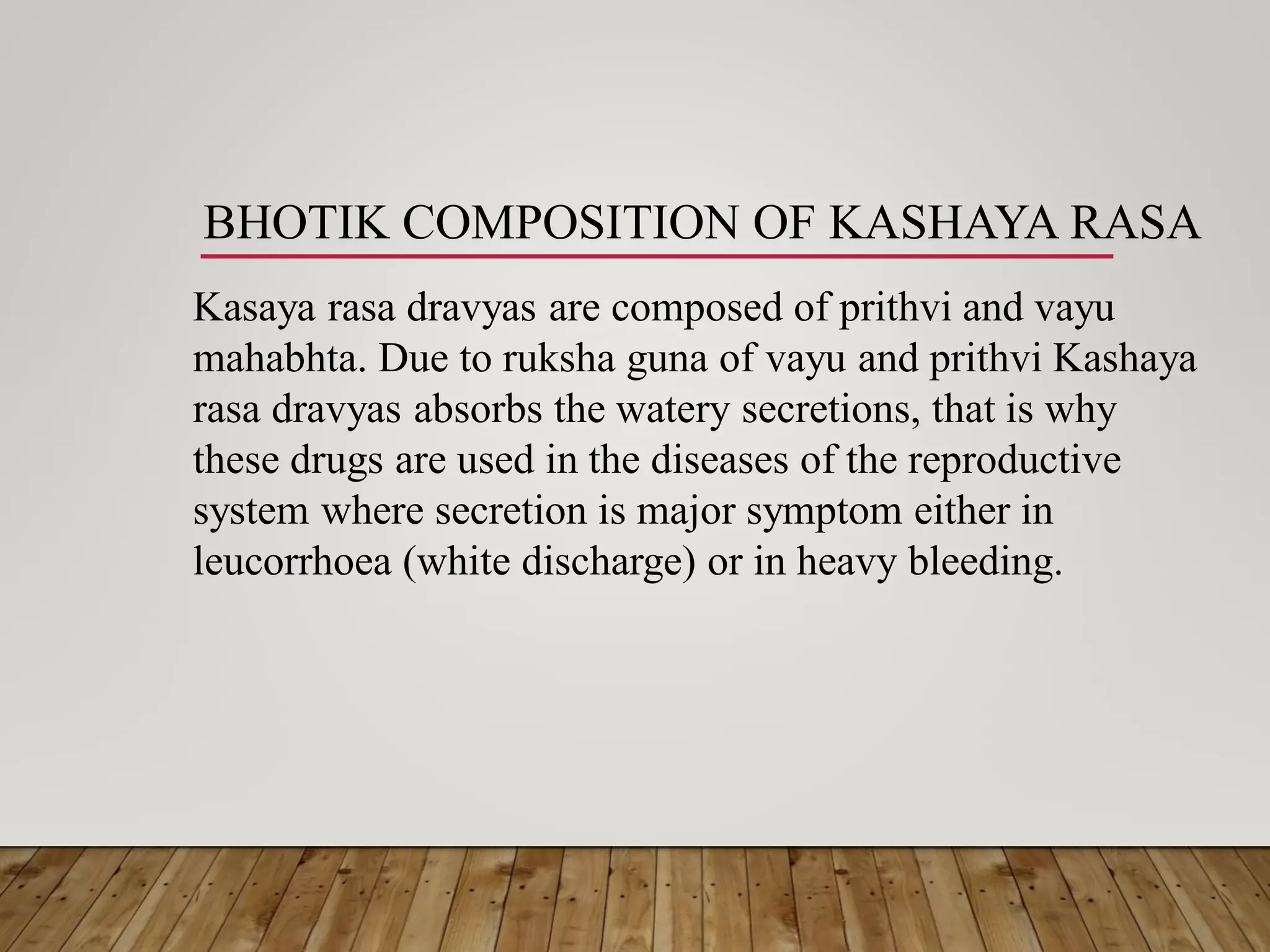 Clinical utility of kashaya rasa dravyas By Dr. Rashmi Srivastava | PDF