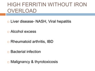 Clinical utility of serum ferritin | PPTX