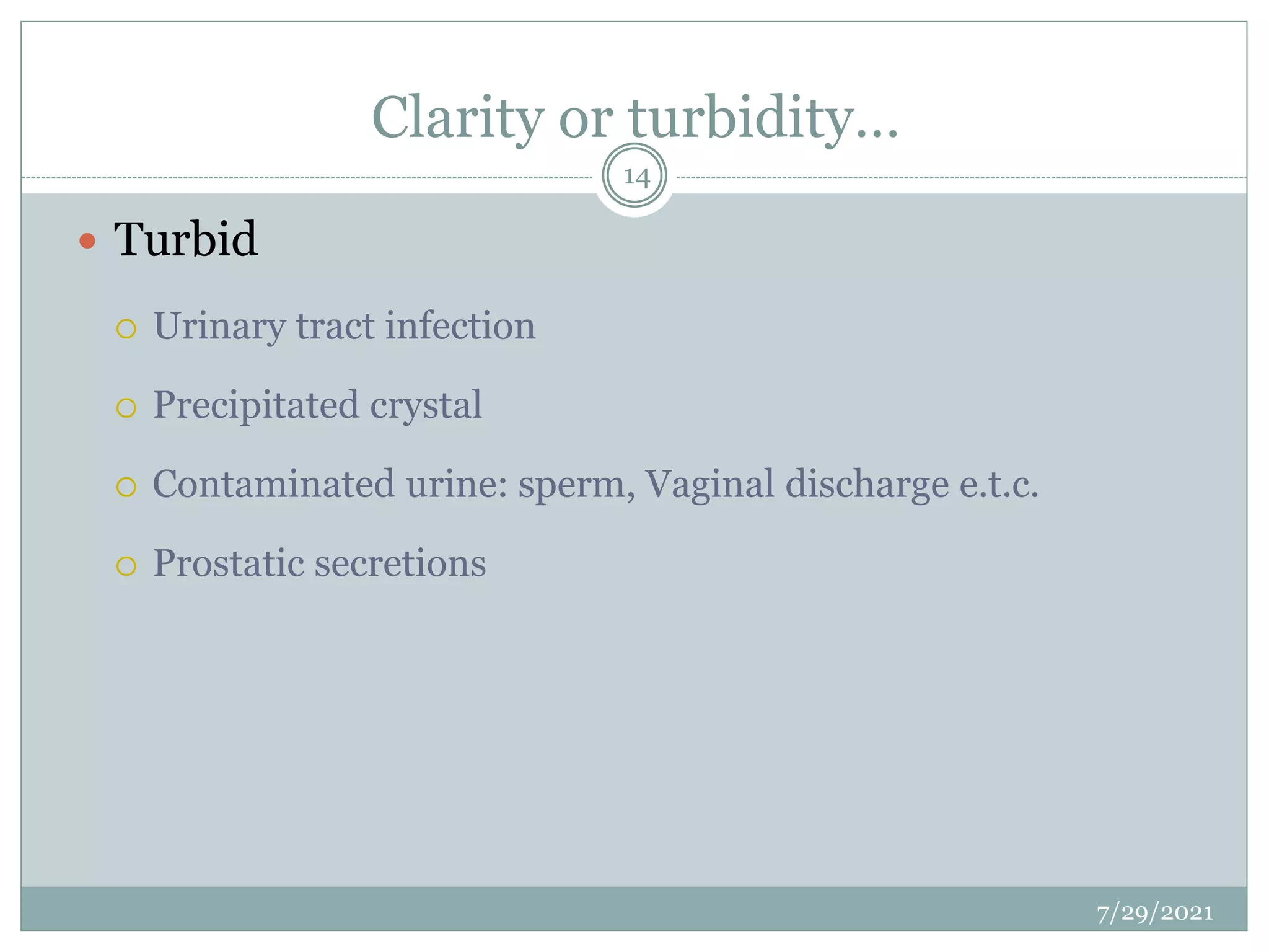 Clinical utility of urinalysis | PPTX