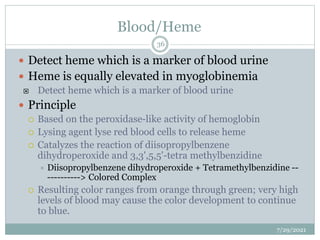 Clinical utility of urinalysis | PPTX