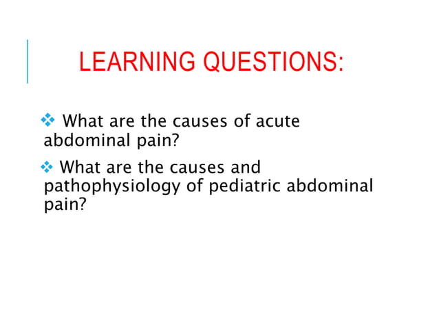 Clinical vignette 5 (Acute Abdominal Pain) | PPTX Clinical vignette 5 (Acute Abdominal Pain) | PPTX