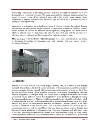 Clinical Waste Management | DOCX