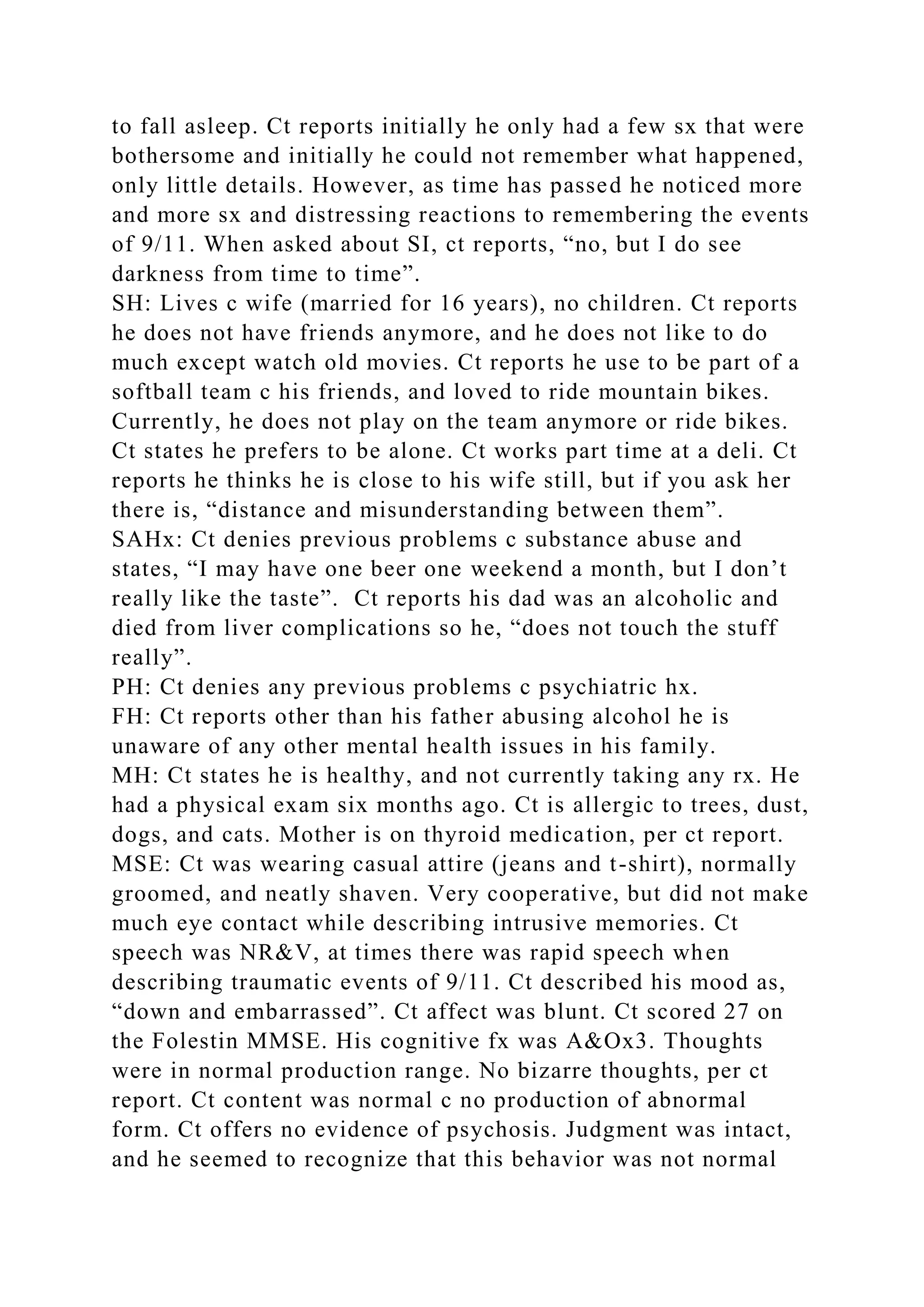 Clinical Write Up ExampleID Joseph Smith, 35 years old, male,.docx