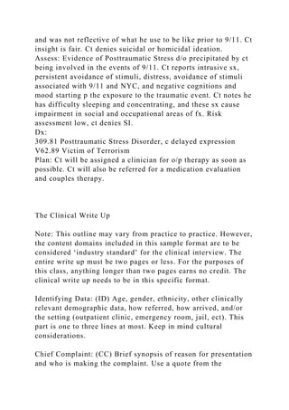 Clinical Write Up ExampleID Joseph Smith, 35 years old, male,.docx