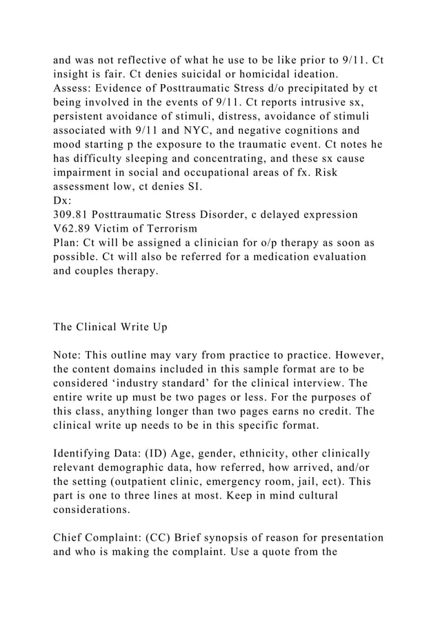 Clinical Write Up ExampleID Joseph Smith, 35 years old, male,.docx