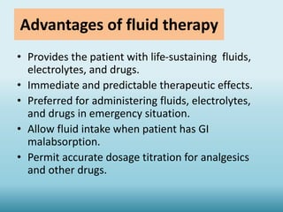 Fluid therapy the basic and applied knowledge | PPTX