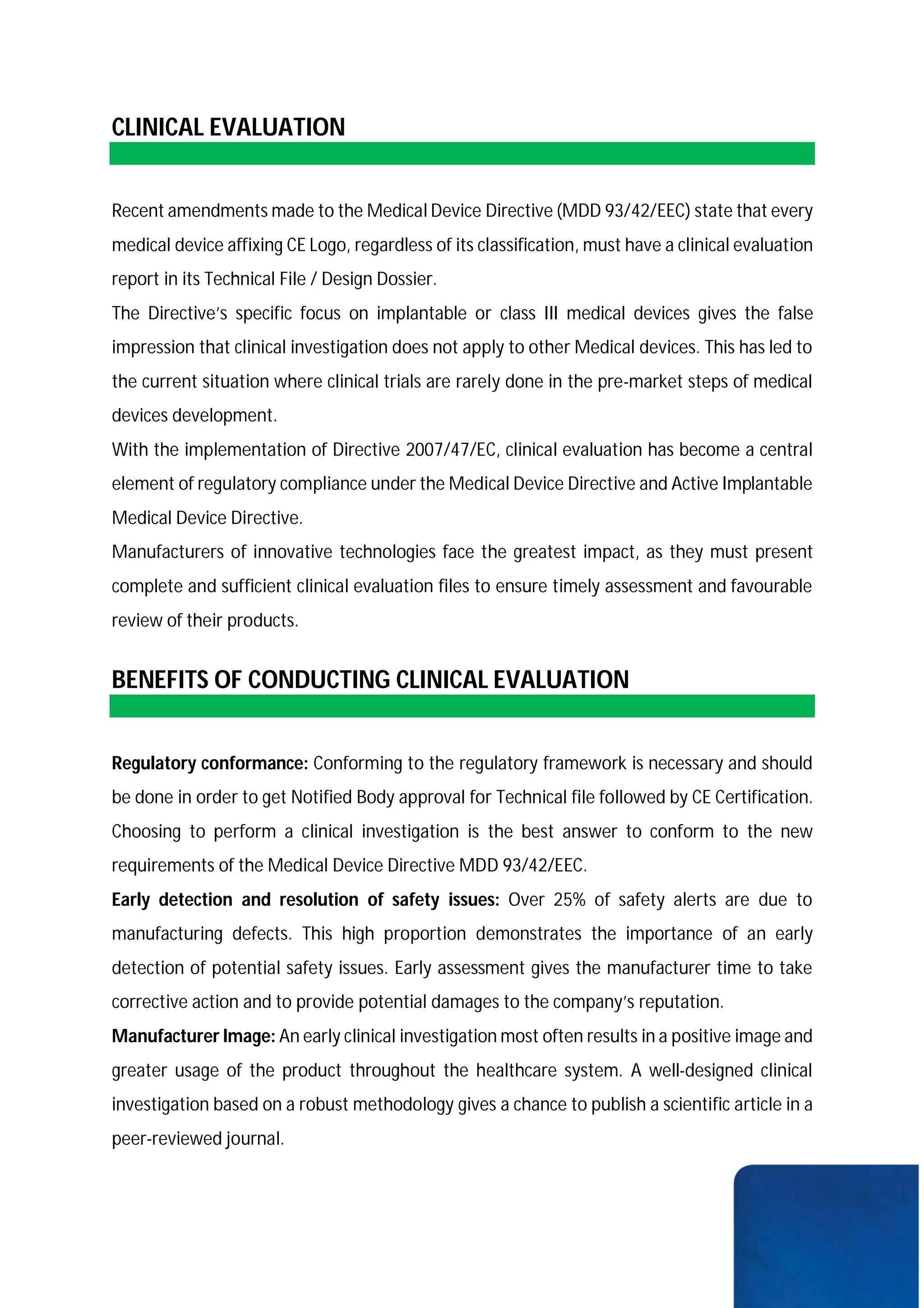 Clinical Evaluation of Medical Devices | PDF