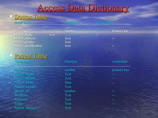 Clinic information management system | PPT