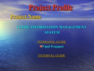 Clinic information management system | PPT