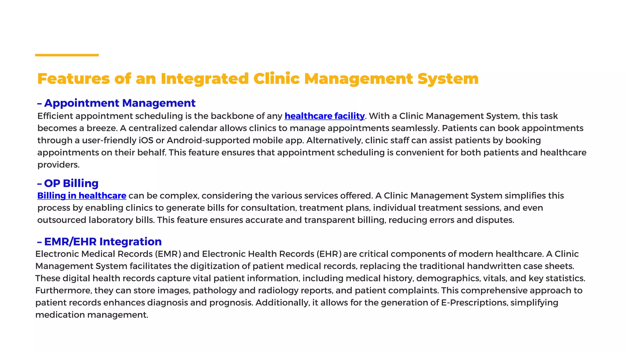 Clinic Management System – Way to Digital Healthcare.pptx