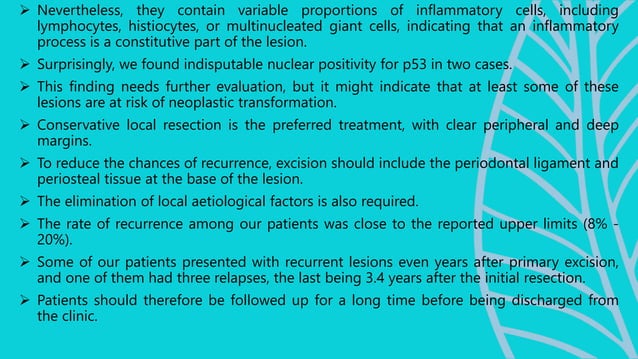 CLINICOPATHOLOGICAL FEATURES OF PERIPHERAL OSSIFYING FIBROMA IN A ...