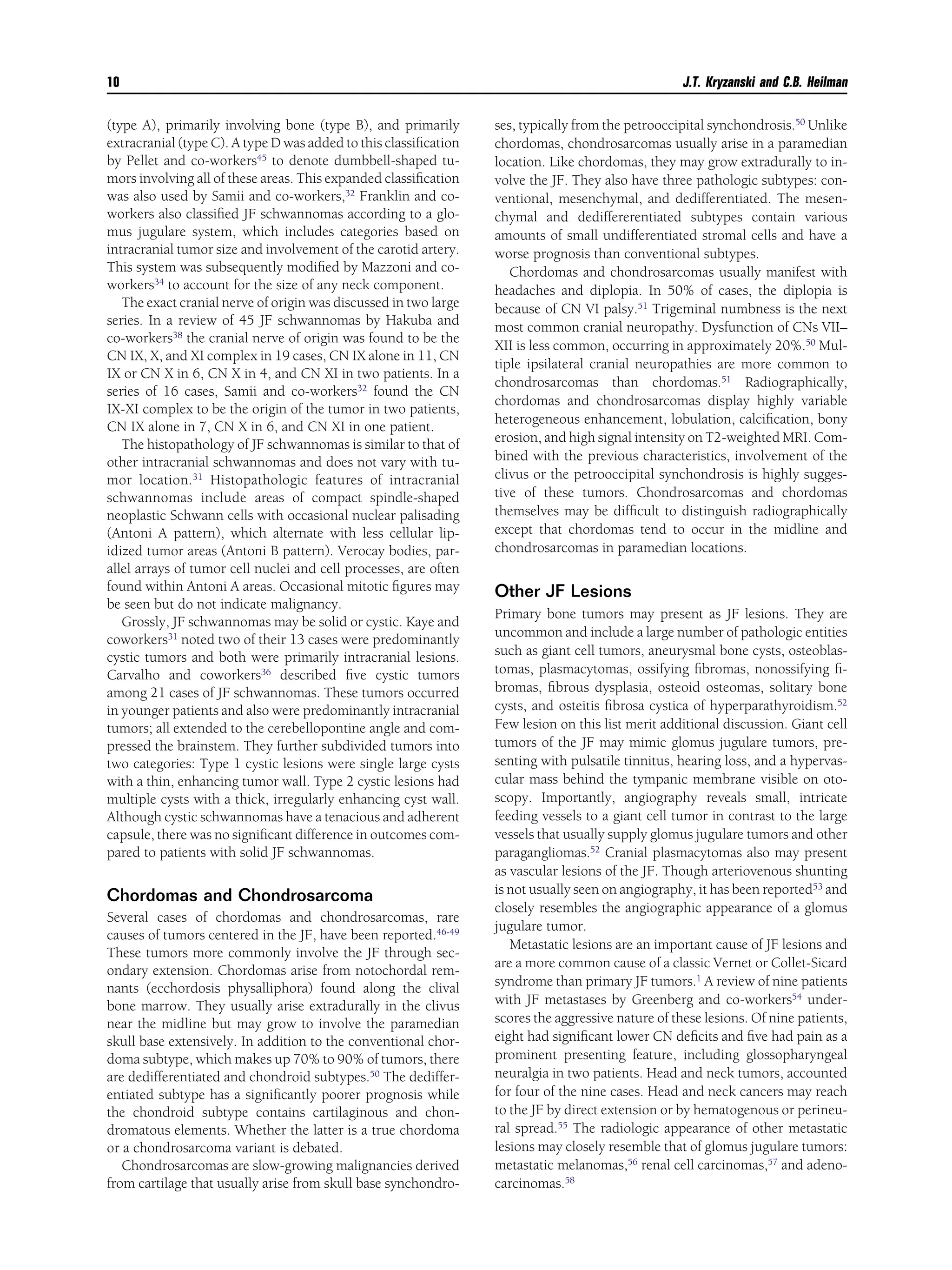 Clinicopathologic features of jugular foramen tumors | PDF