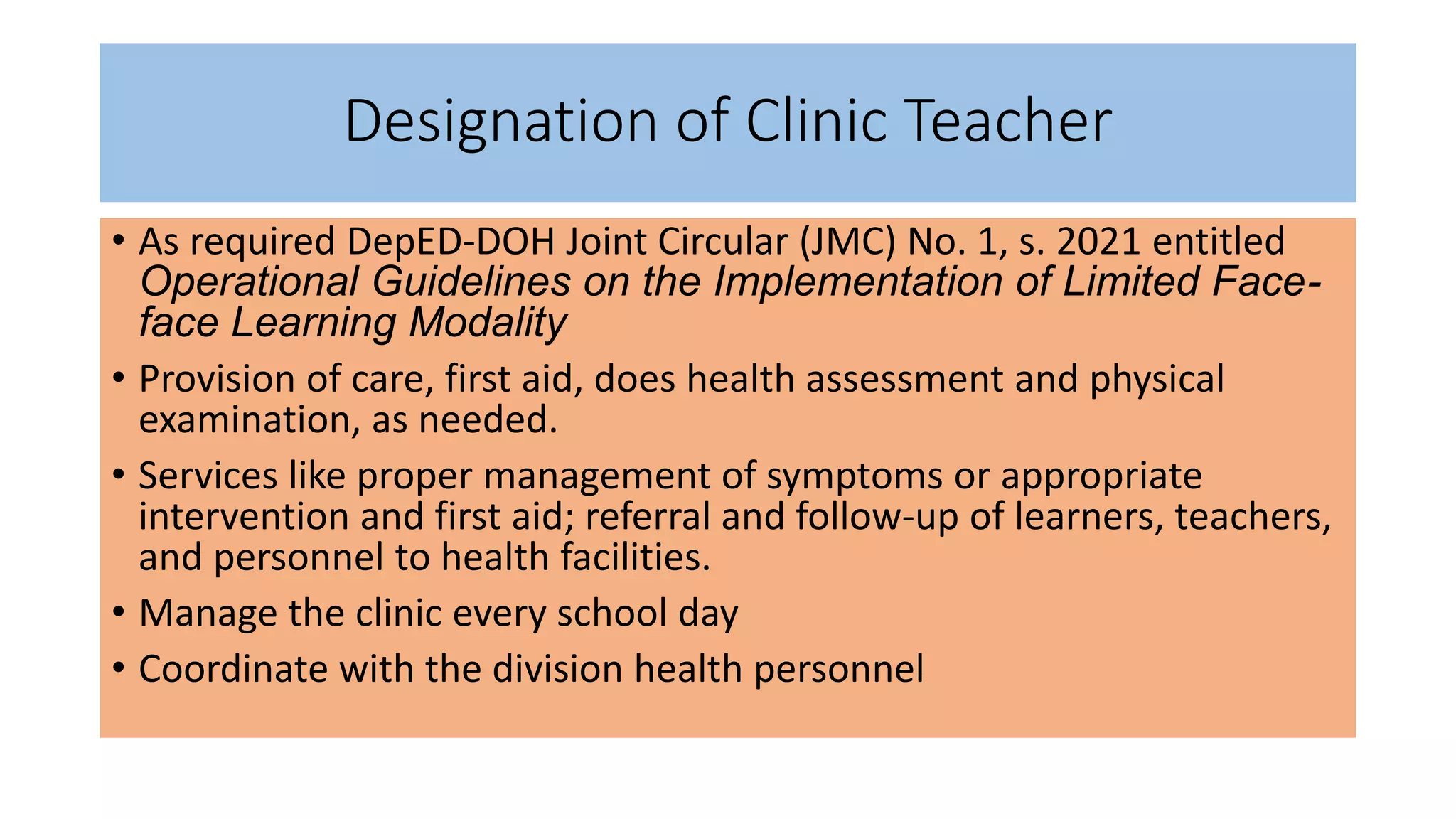 Clinic teacher.pptx