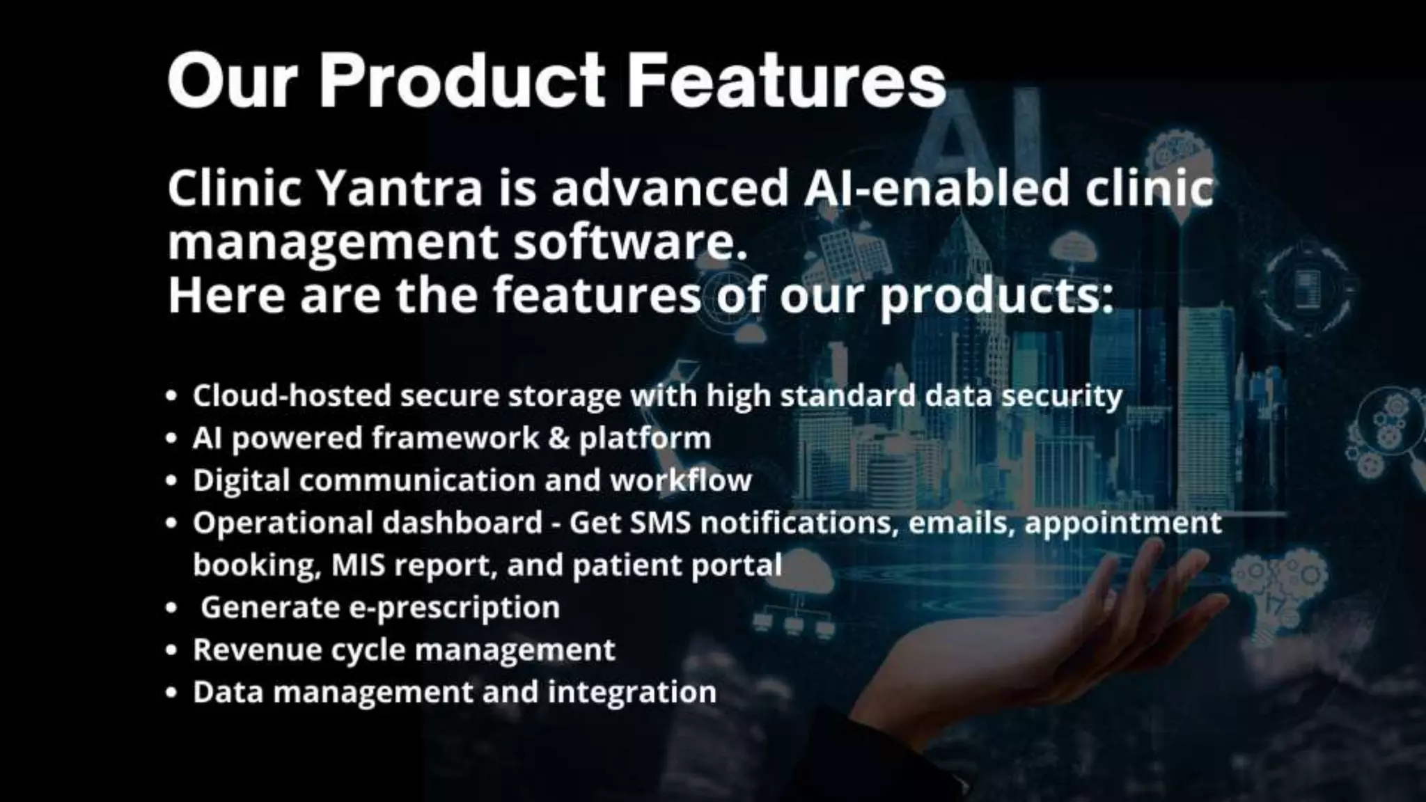 Clinic Yantra Management Information System - CYMIS | PPTX | Healthcare ...