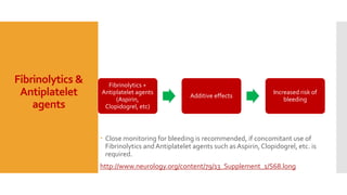 Clinically Important Drug Interactions of Fibrinolytics | PPTX | Herbs and Supplements ...