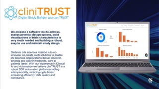 cliniTRUST- Stefanini Digital Data Flow Solution -TransCelerate | PPTX