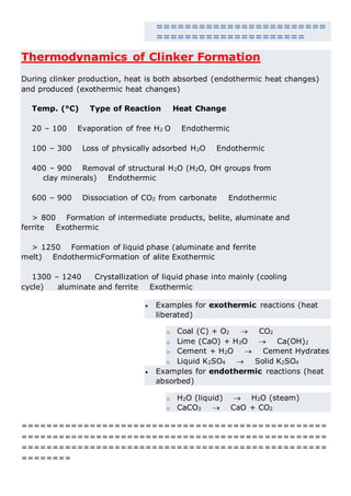 Clinker formation-concepts | DOCX