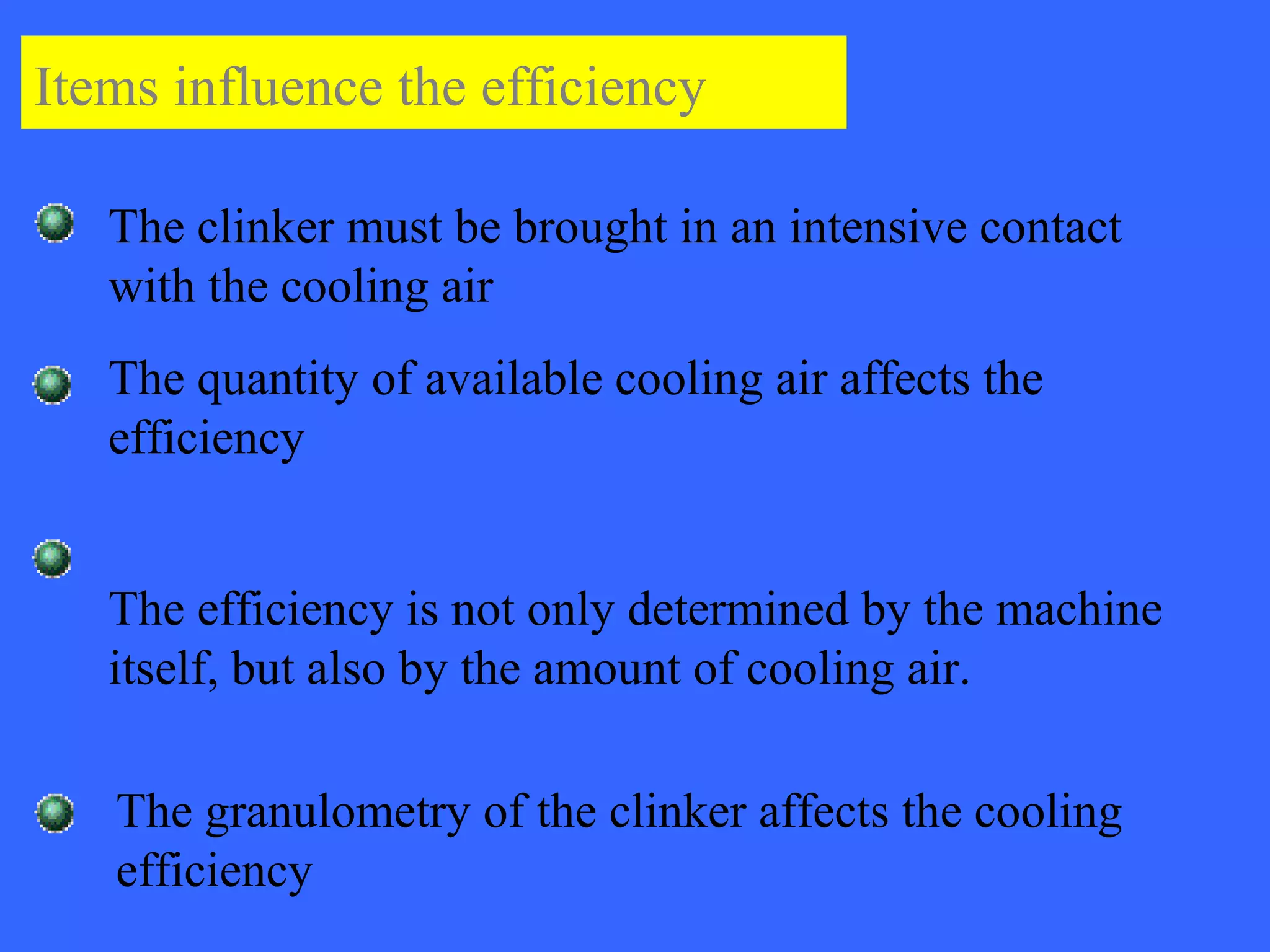 Clinker cooler's efficiency | PPT