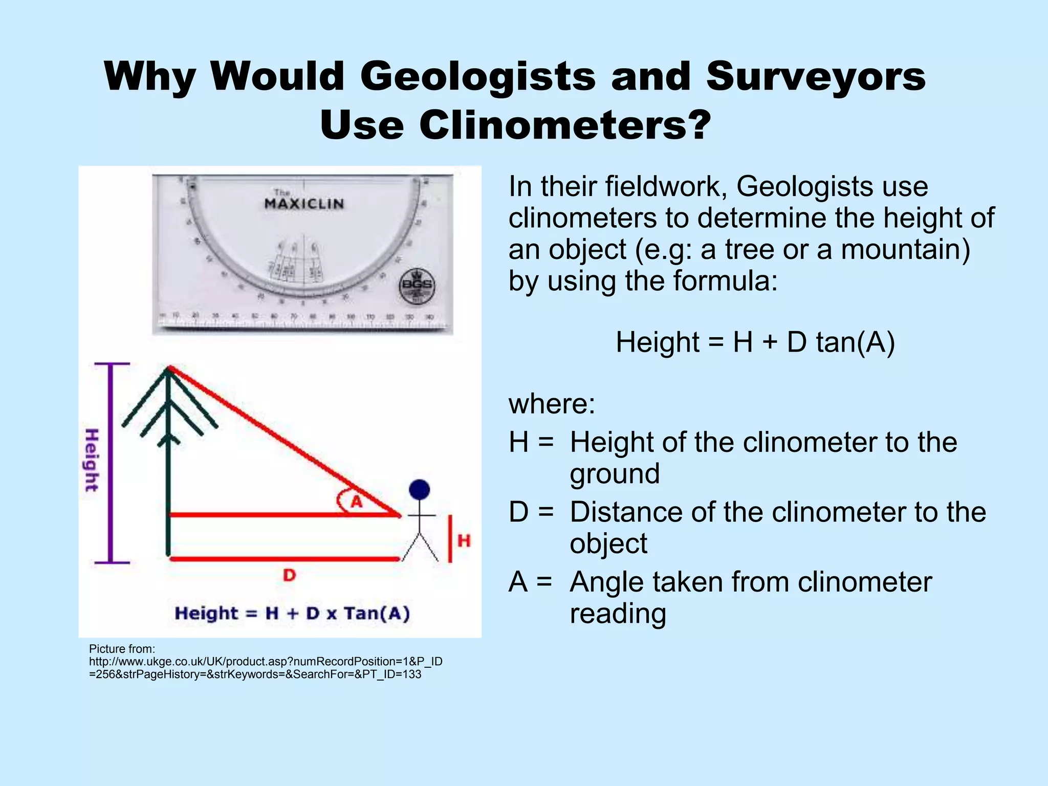Clinometer by Vinod Thombre - Patil | PPT