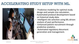 Data Standardization and Accelerated Study Setup: The Power of AI and ML | PPT