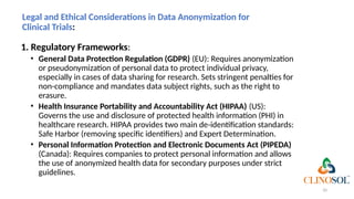 Data Anonymization for protecting patient privacy in Clinical Trials | PPTX