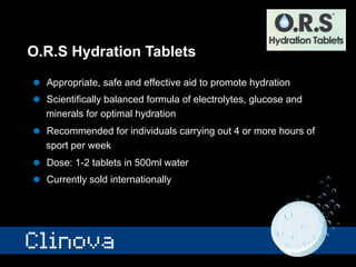 O.R.S Sports Hydration Tablets & video | PDF