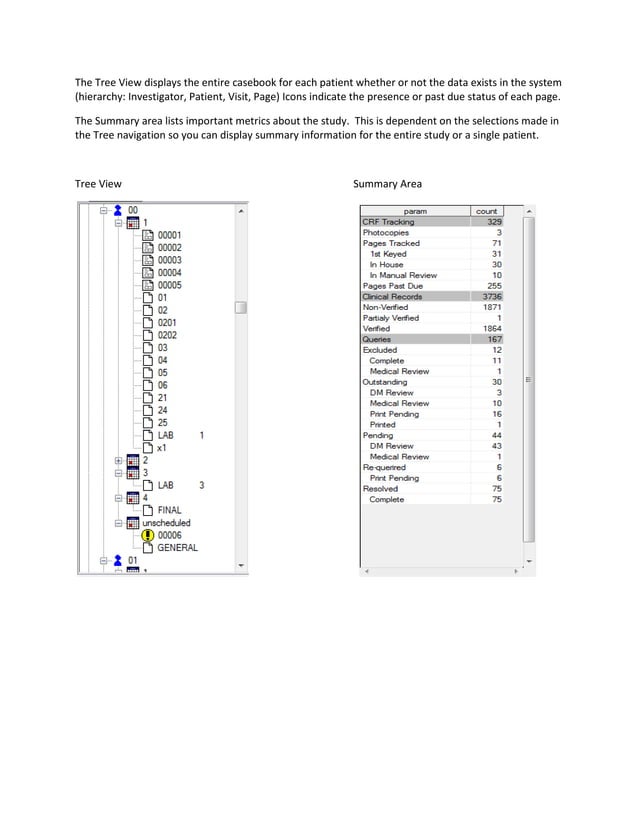 Clinplus data management dashboard feature preview | PDF