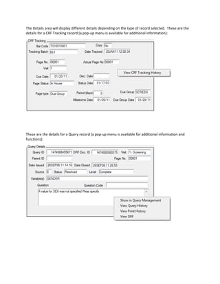 Clinplus data management dashboard feature preview | PDF