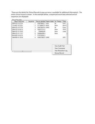 Clinplus data management dashboard feature preview | PDF