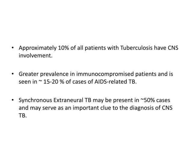 CLINICAL RADIOLOGY CEREBRAL TUBERCULOSIS | PPTX | Brain and Nervous ...