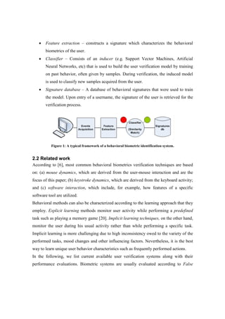 User Identity Verification via Mouse Dynamics | PDF