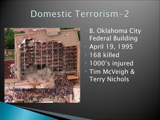 Clinton Domestic Terrorism | PPT