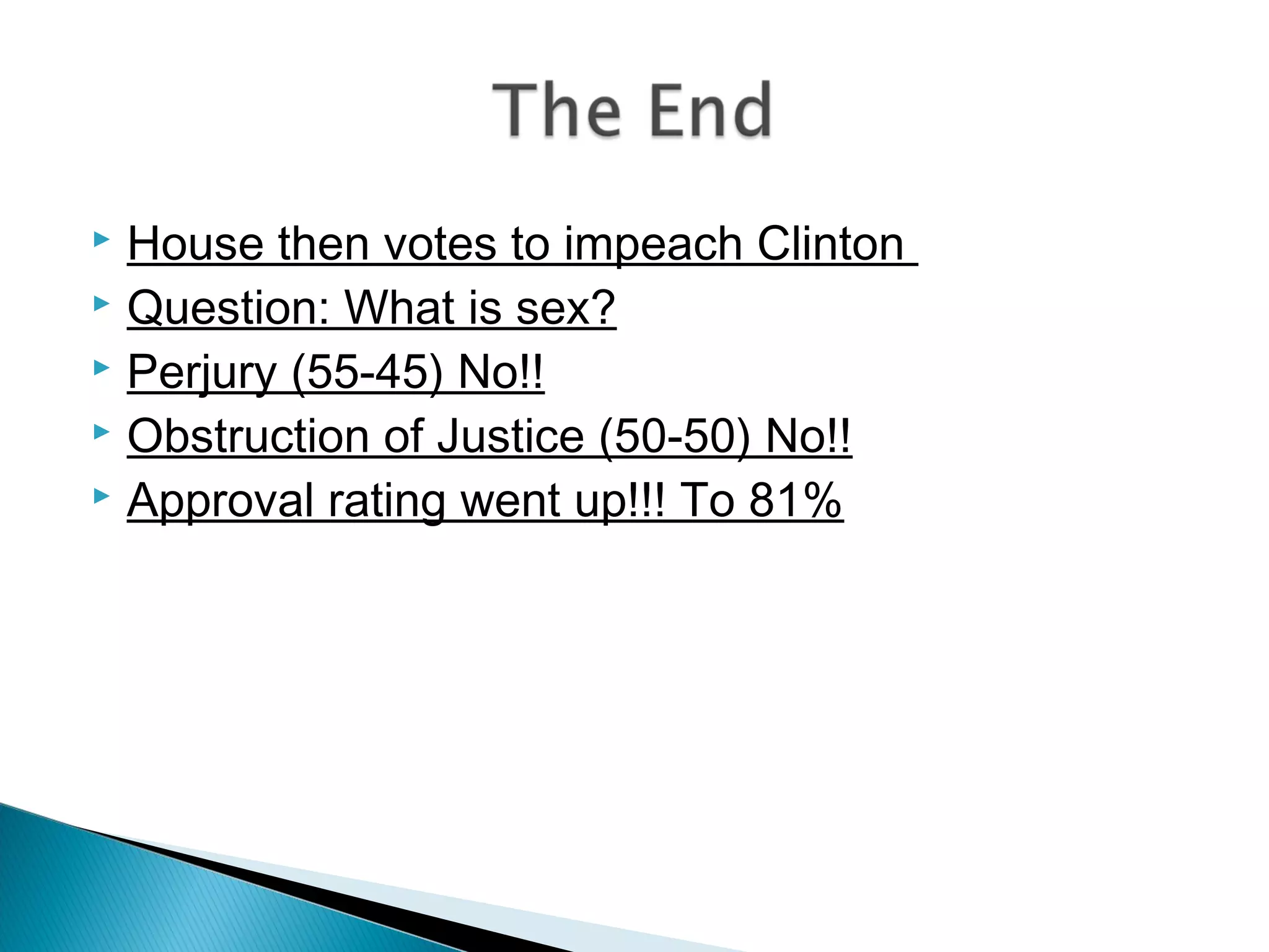 Tengowski - Clinton impeachment | PPT