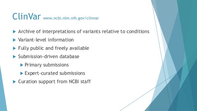 ClinVar: Getting the most from the reference assembly and reference m…