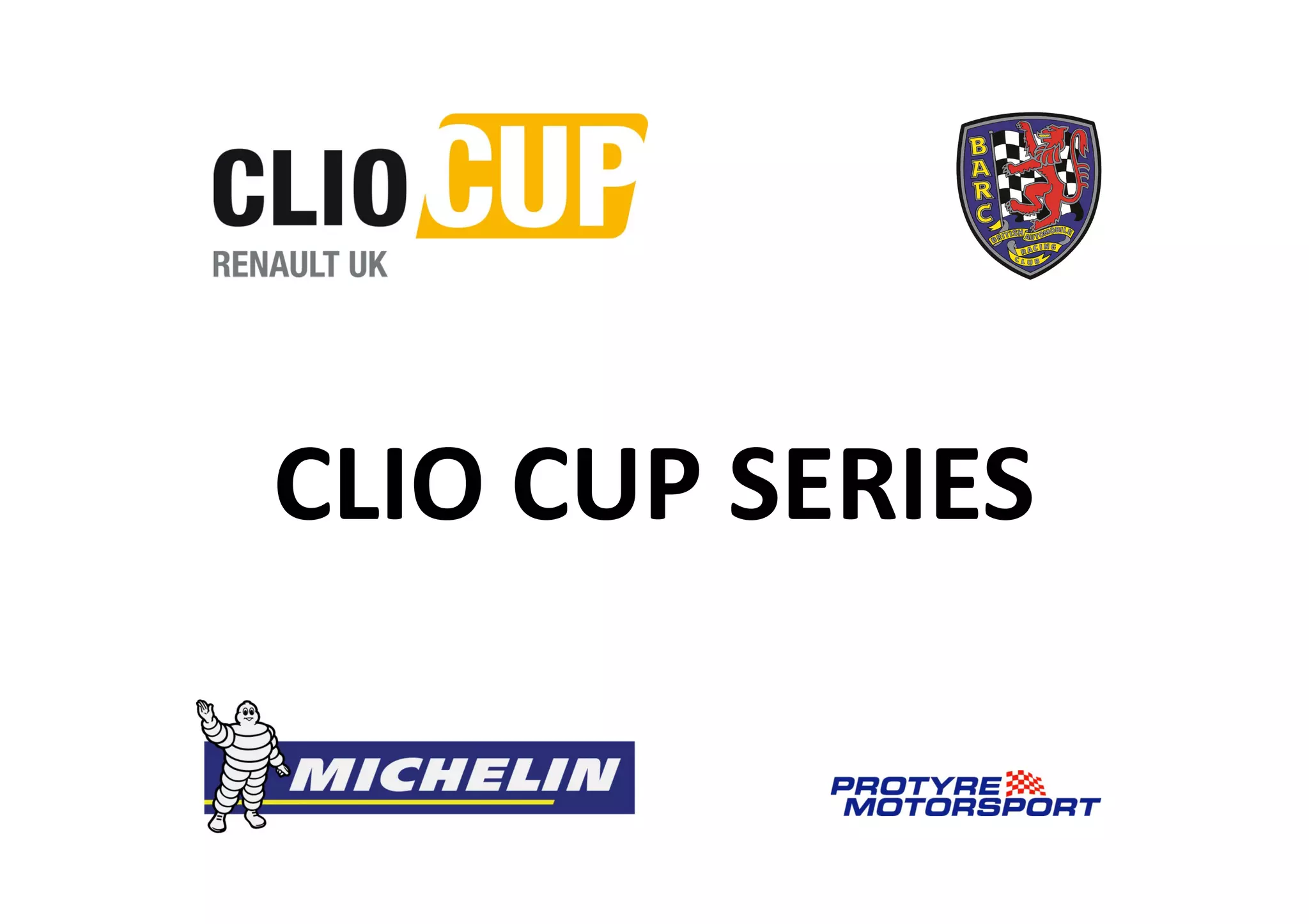 Clio Cup Series Brochure - Updated Version | PDF