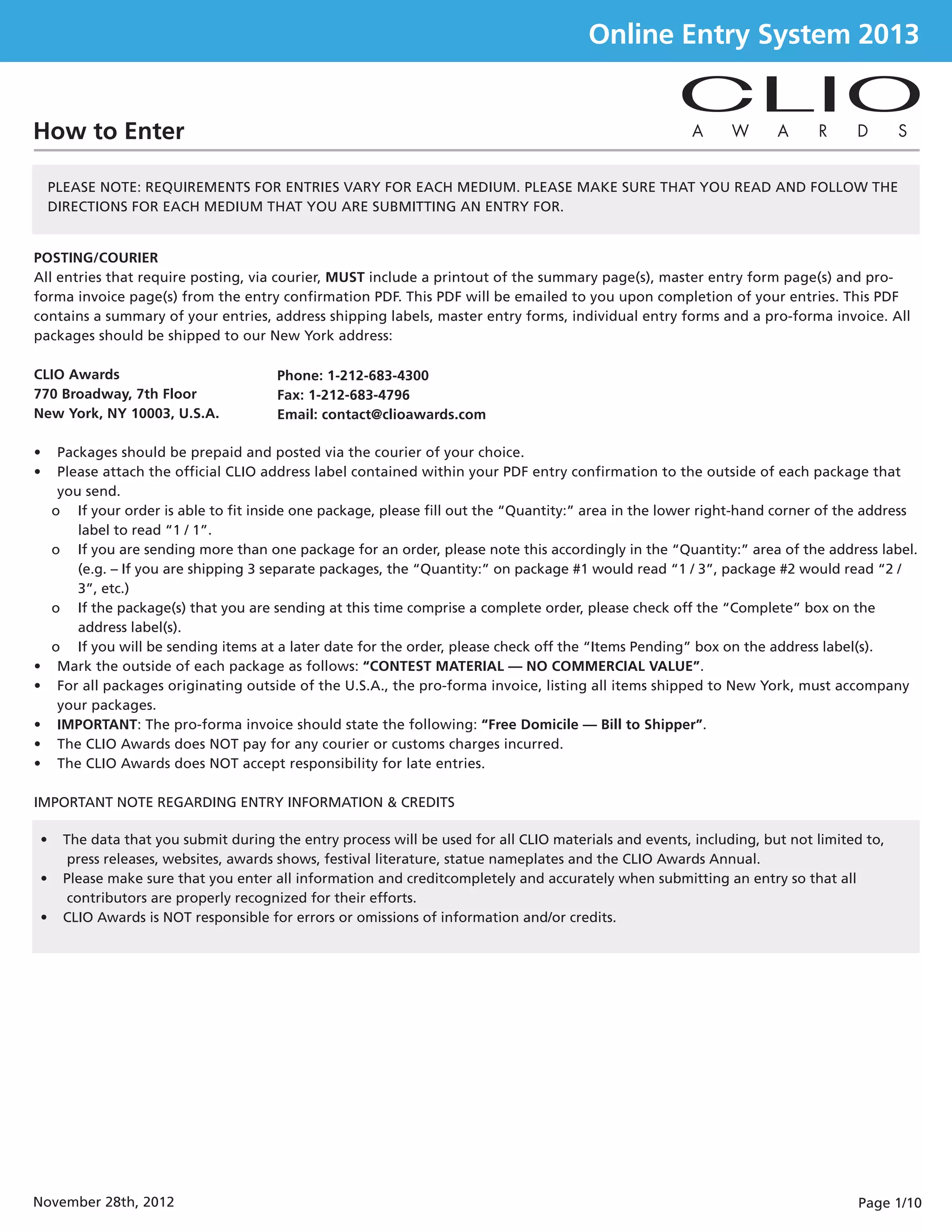 Clio guidelines2013 eligibility & fees | PDF