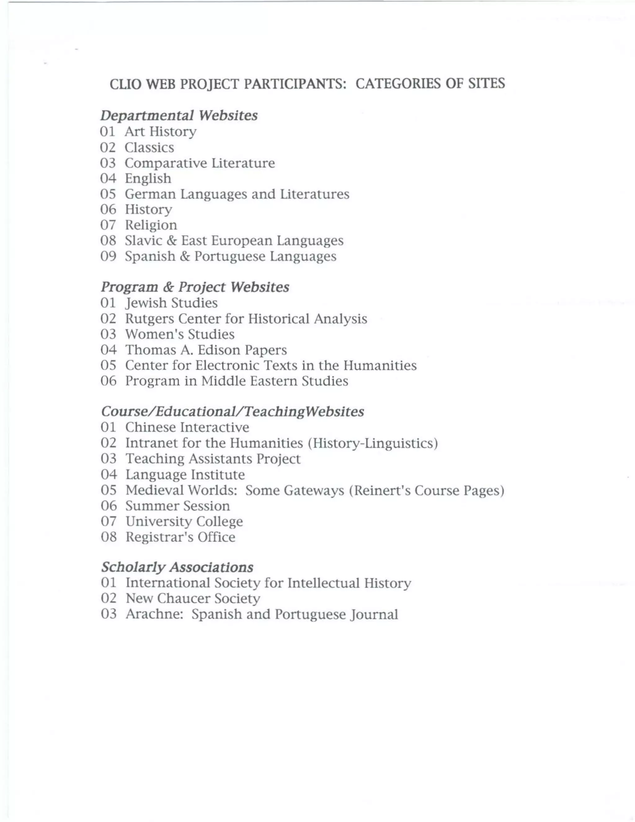 Clio Web Project | PDF