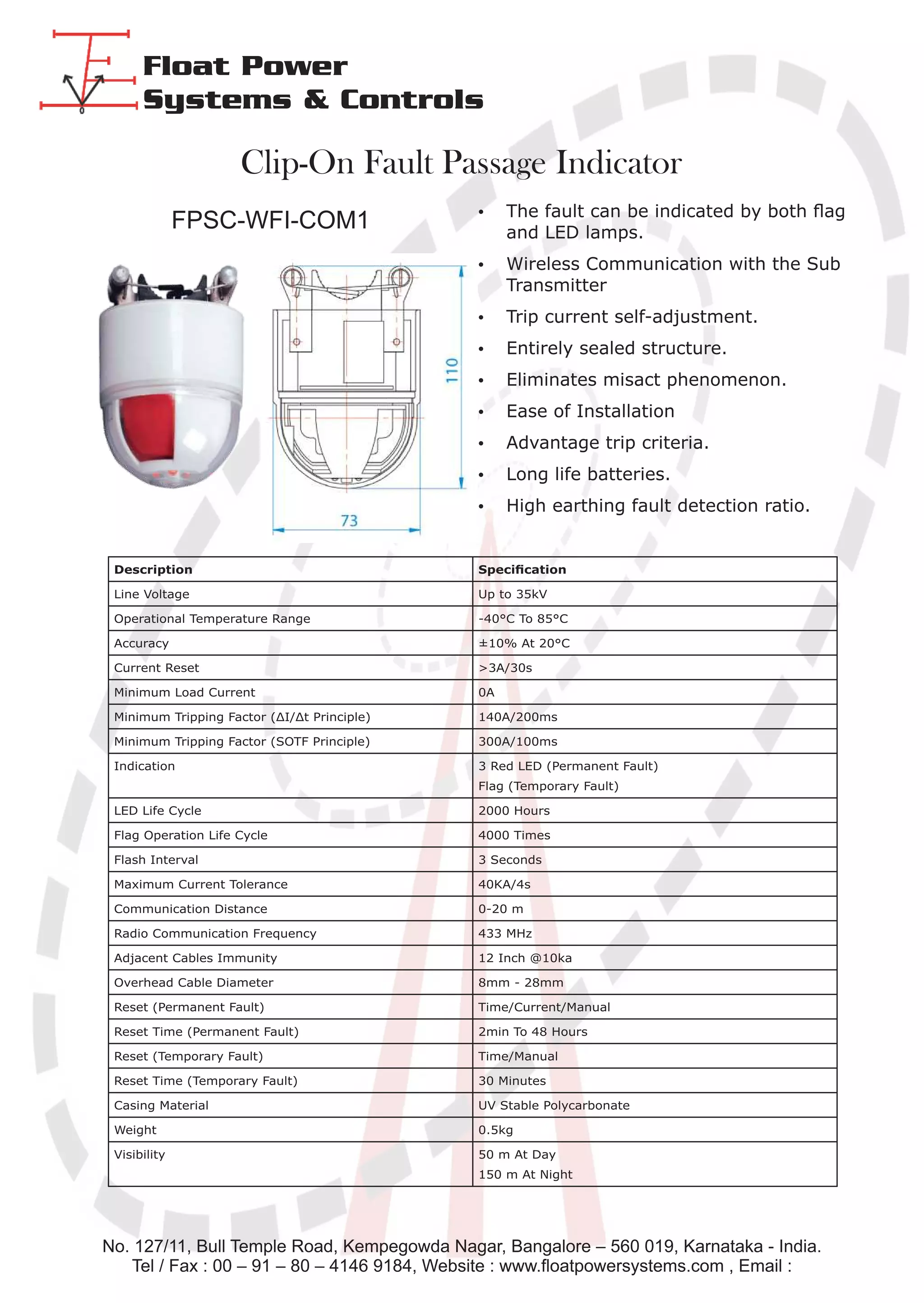 Clip on fault passage indicator | PDF