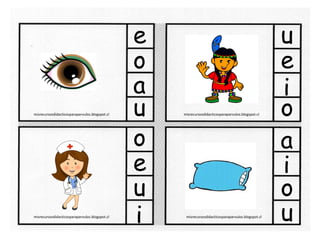Clip card sonido inicial vocalico | PDF