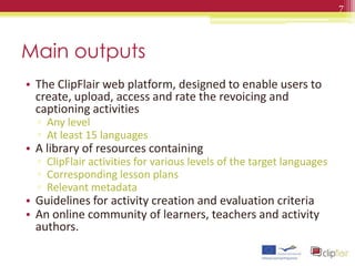 ClipFlair project summary | PPTX