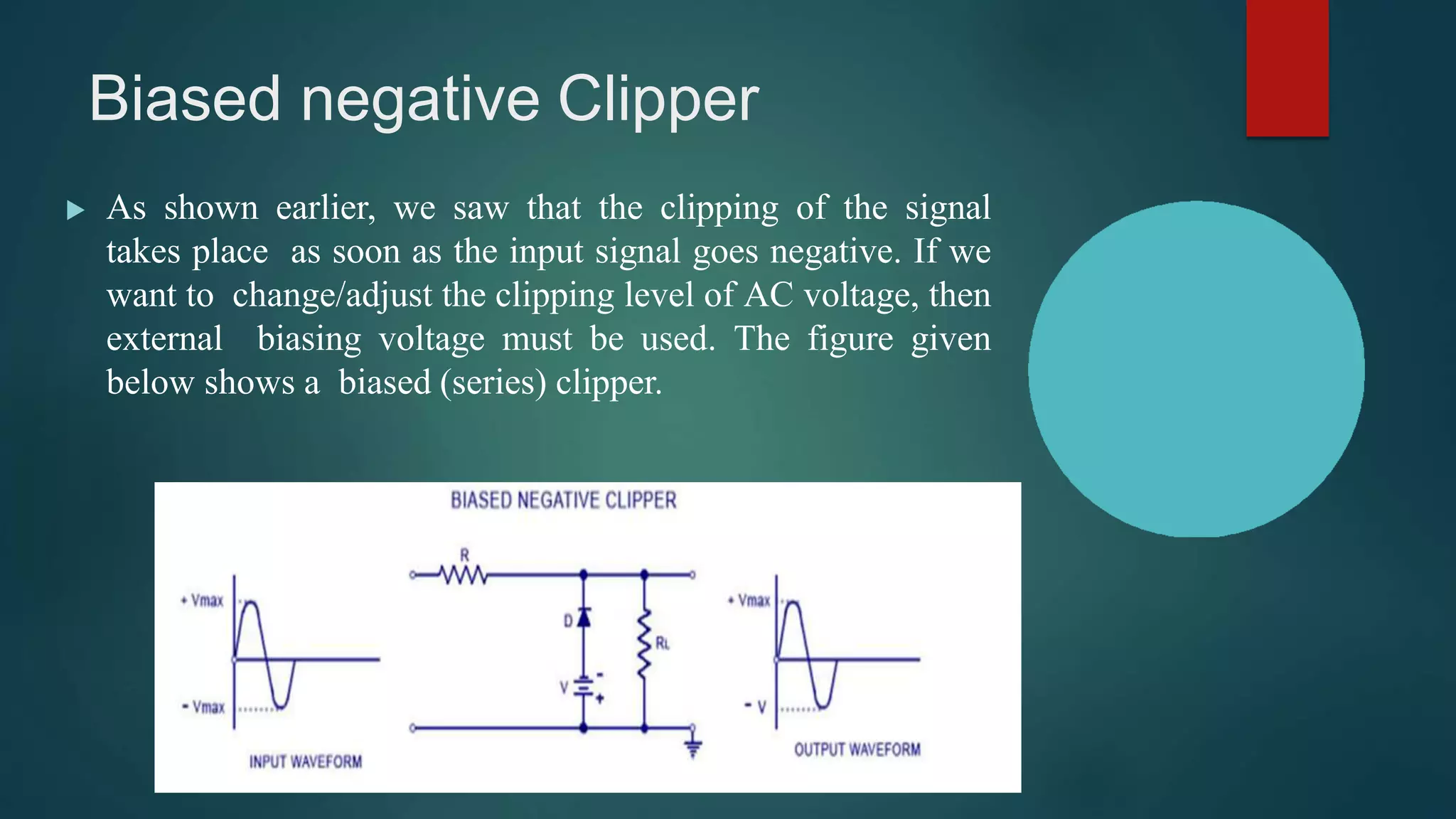 Clipper and clamper circuits | PPTX
