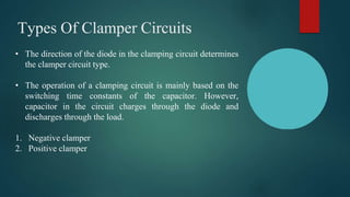 Clipper and clamper circuits | PPTX