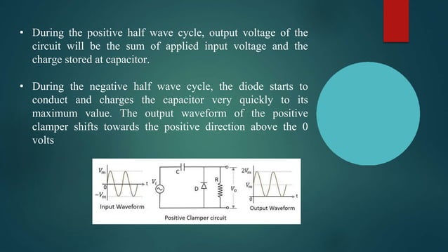 Clipper and clamper circuits | PPTX