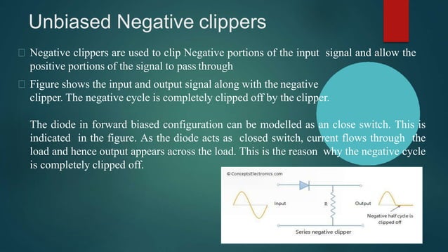 Clipper and clamper circuits | PPTX
