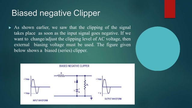 Clipper and clamper circuits | PPTX