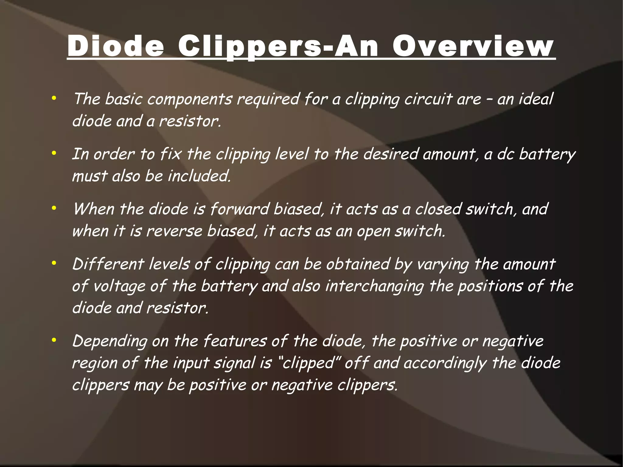 Clipper and clampers | ODP