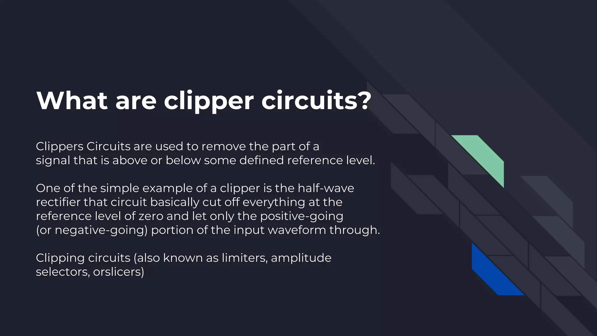Clipper circuit | PPTX