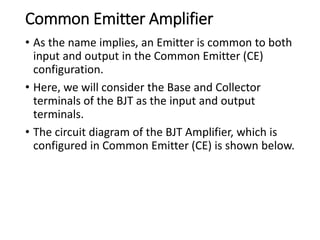 CLIPPER AND CLAMPER AND BIPOLAR JUNCTION TRANSISTER AMPLIFIER | PPT