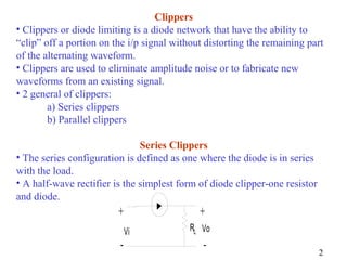 Clippers and clampers | PPT