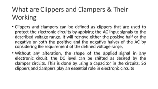 Clippers and clampers for electronics engineering | PPT